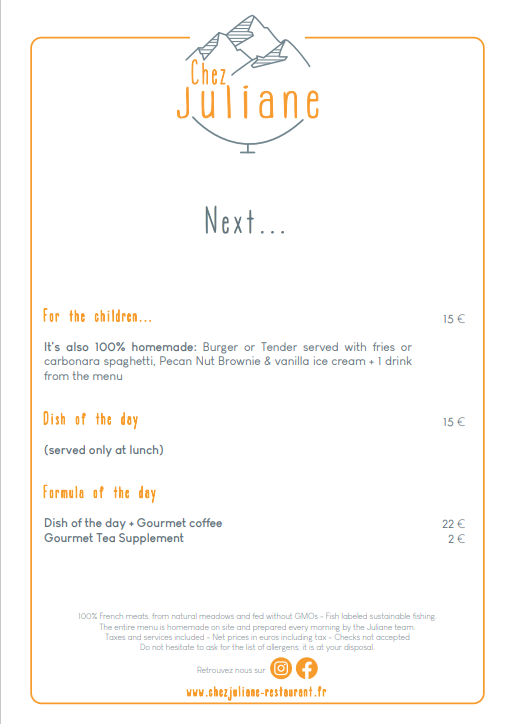 Accueil - Chez Juliane restaurant